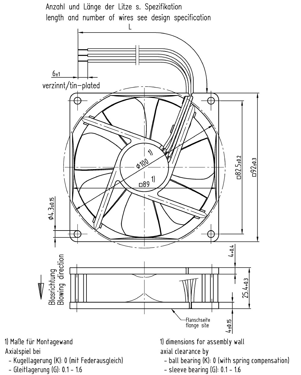 Вентилятор компактный ebmpapst 3412 NGMV (incl. NTC and single ...